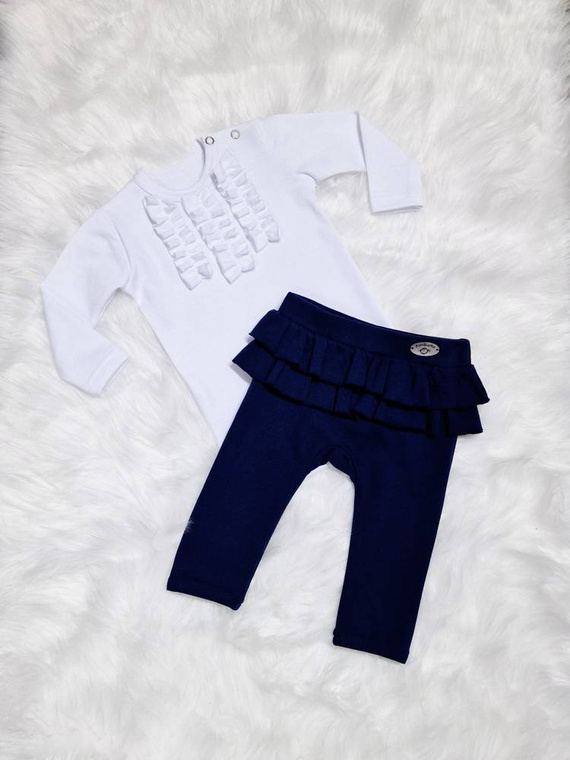 Zuza Body z długim rękawem Bambarillo biały (88351) - Rafjolka.pl